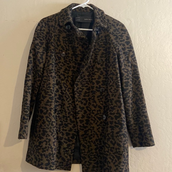 Zara | Jackets & Coats | Zara Leopard Print Coat | Poshmark